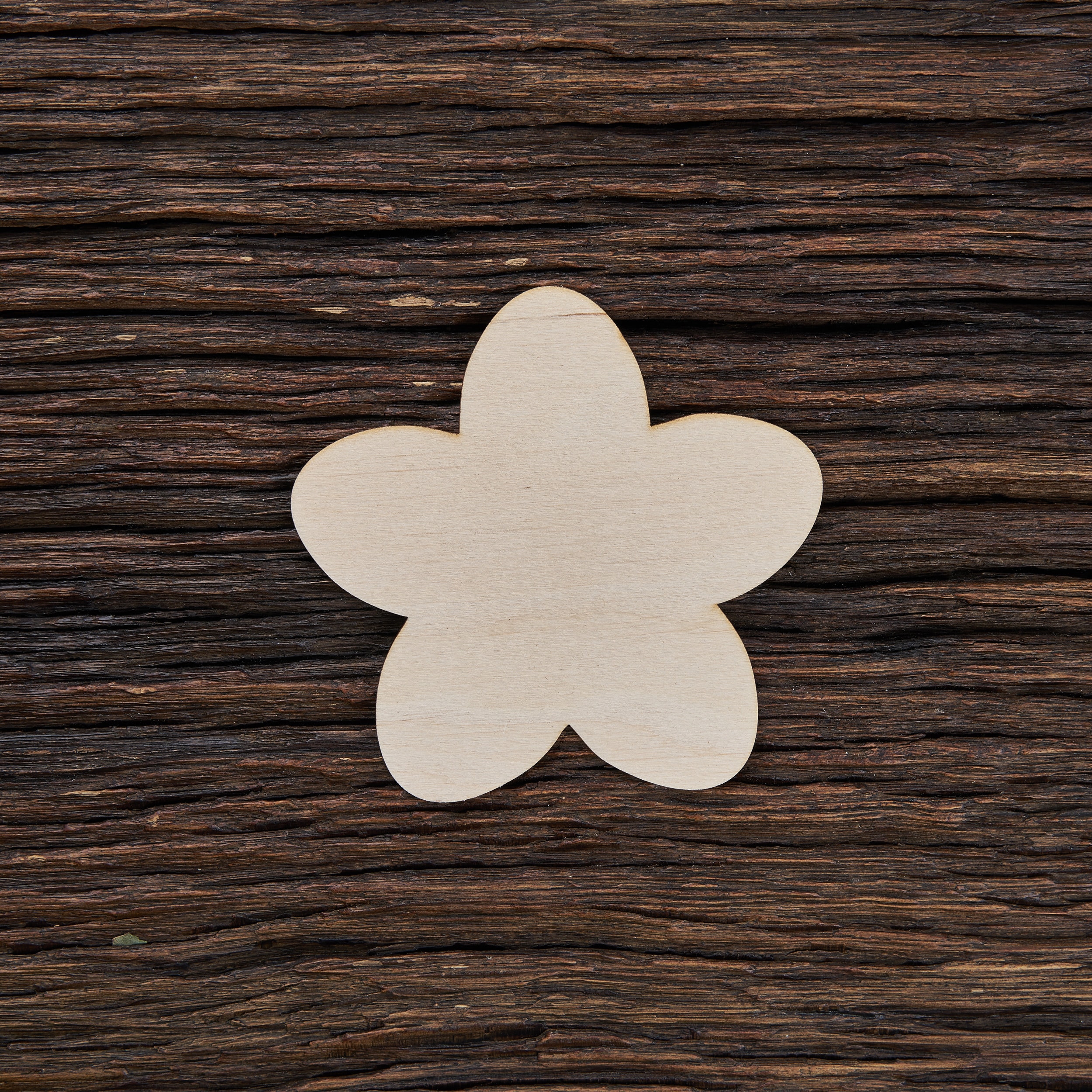 Wooden Flower Shape for Crafts and Decoration - Laser Cut - Cherry ...