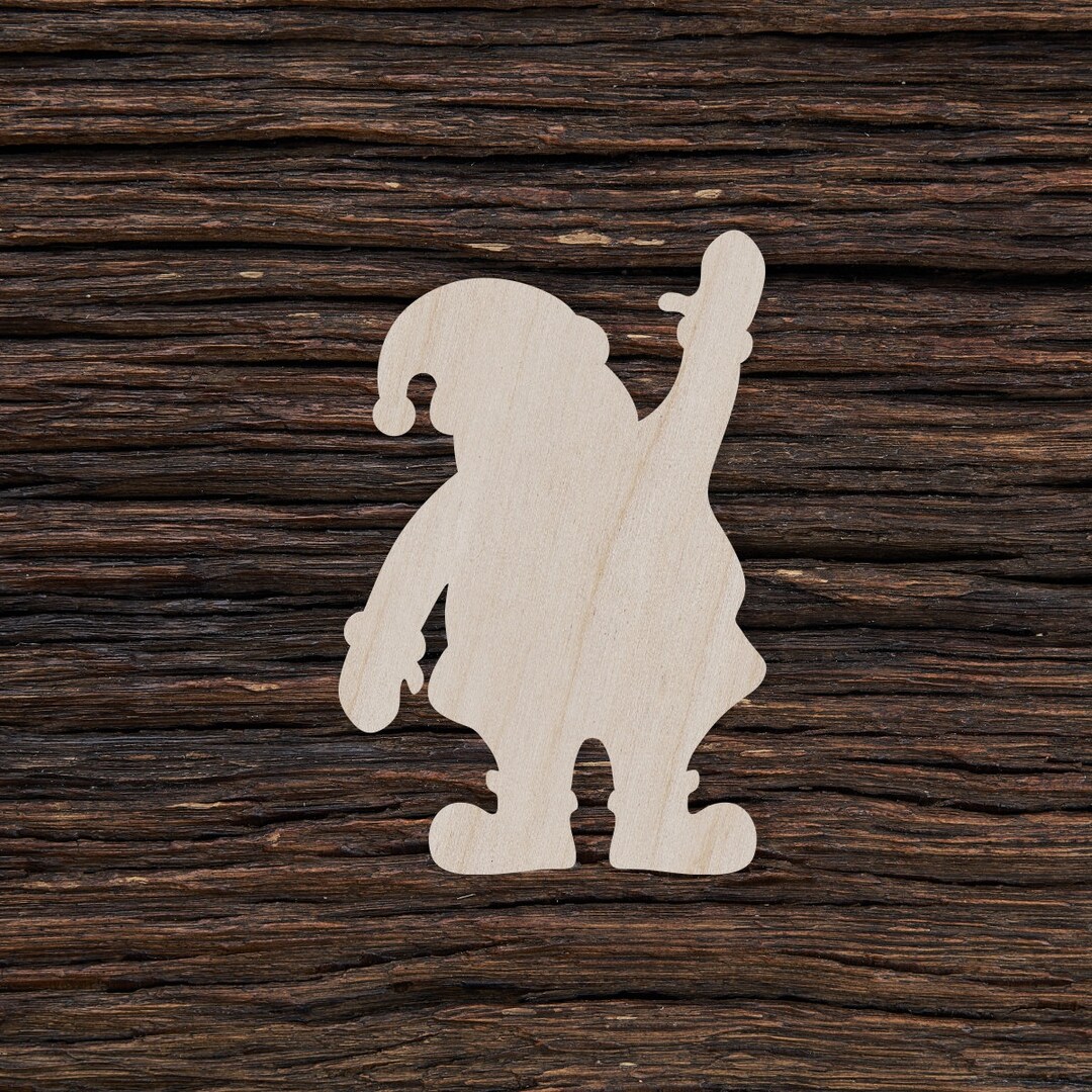 Wooden Santa Claus for Crafts and Decorations - Santa Claus Necklace ...