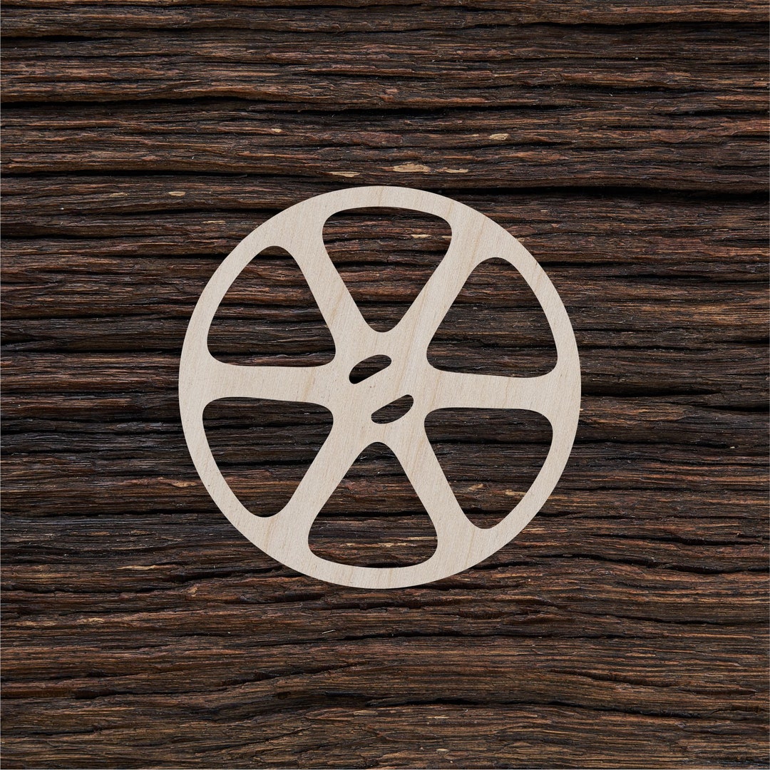 Wooden Camera Reel Shape for Crafts and Decoration - Laser Cut - Film ...