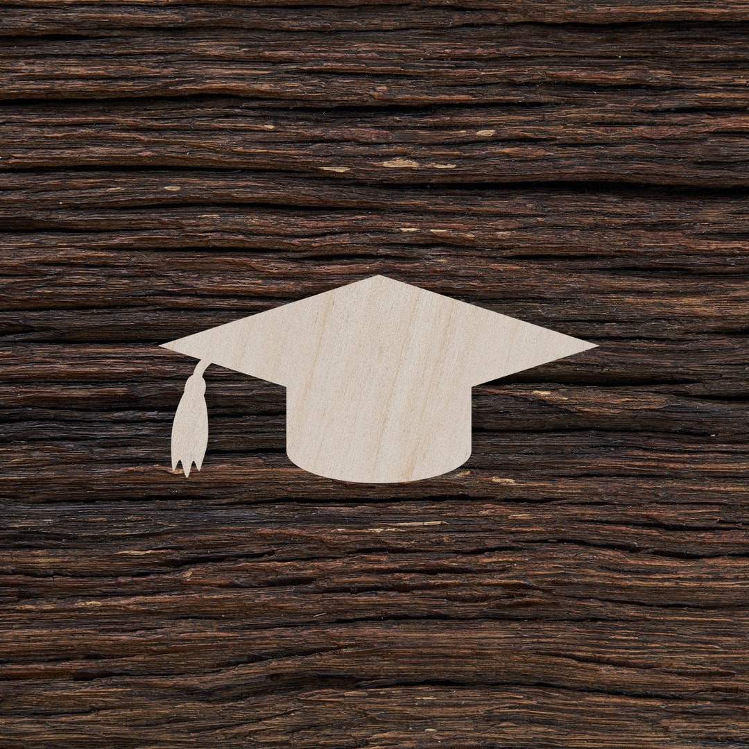 Wooden Graduation Cap for Crafts and Decorations - Graduation Cap Blank ...