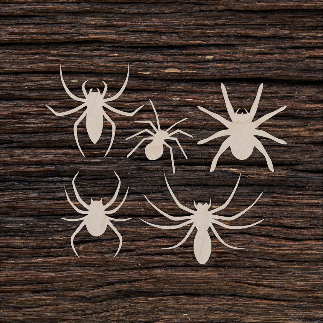 Wooden Spider for Crafts and Decoration - Laser Cut - Spider Shape ...