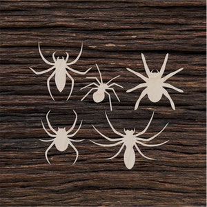 Wooden Spider for Crafts and Decoration - Laser Cut - Spider Shape ...