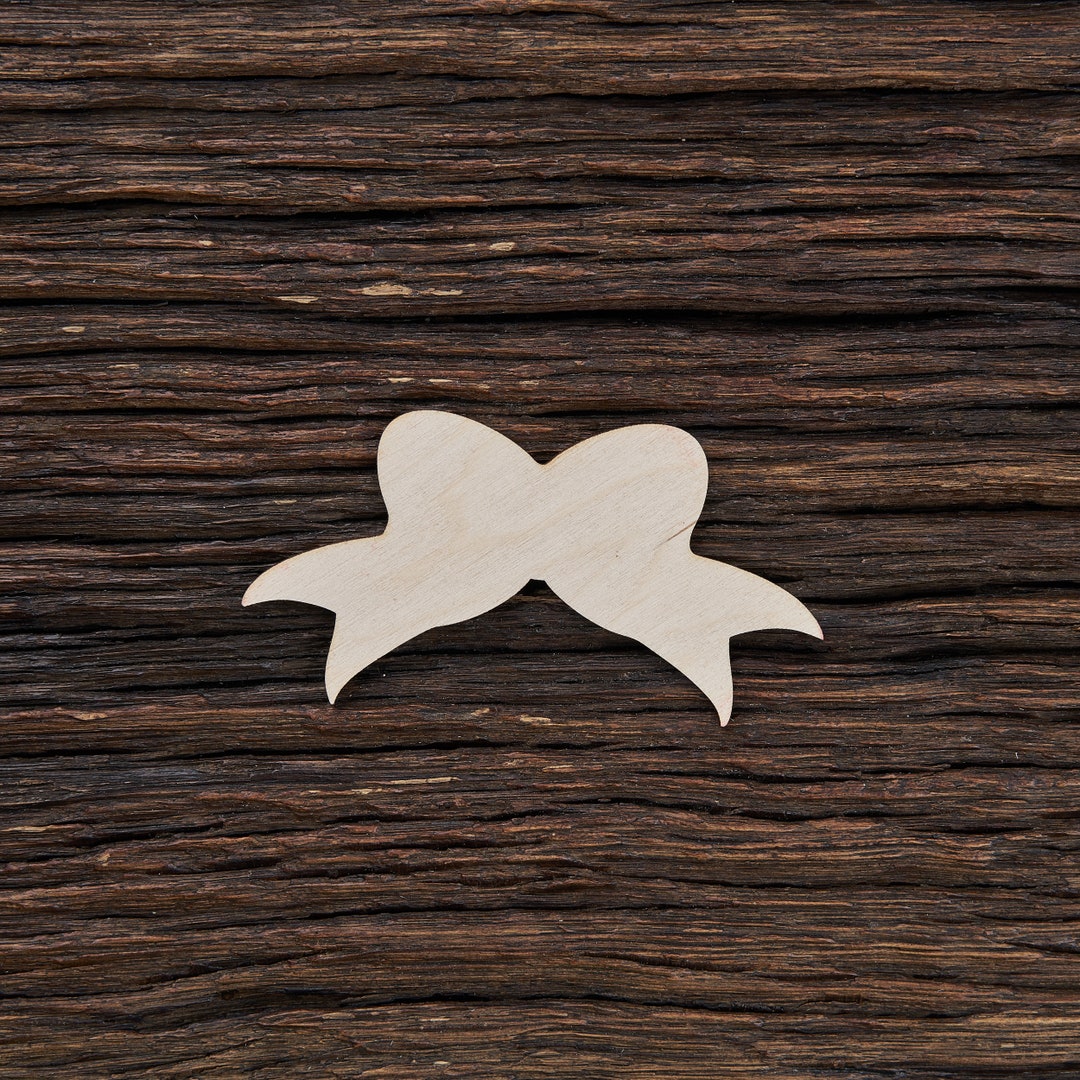 Wooden Ribbon Shape for Crafts and Decoration - Laser Cut - Ribbon ...