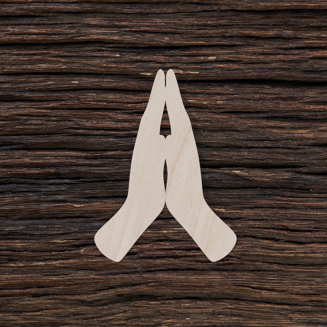 Wooden Praying Hands for Crafts and Decorations - Praying Hands Charm ...