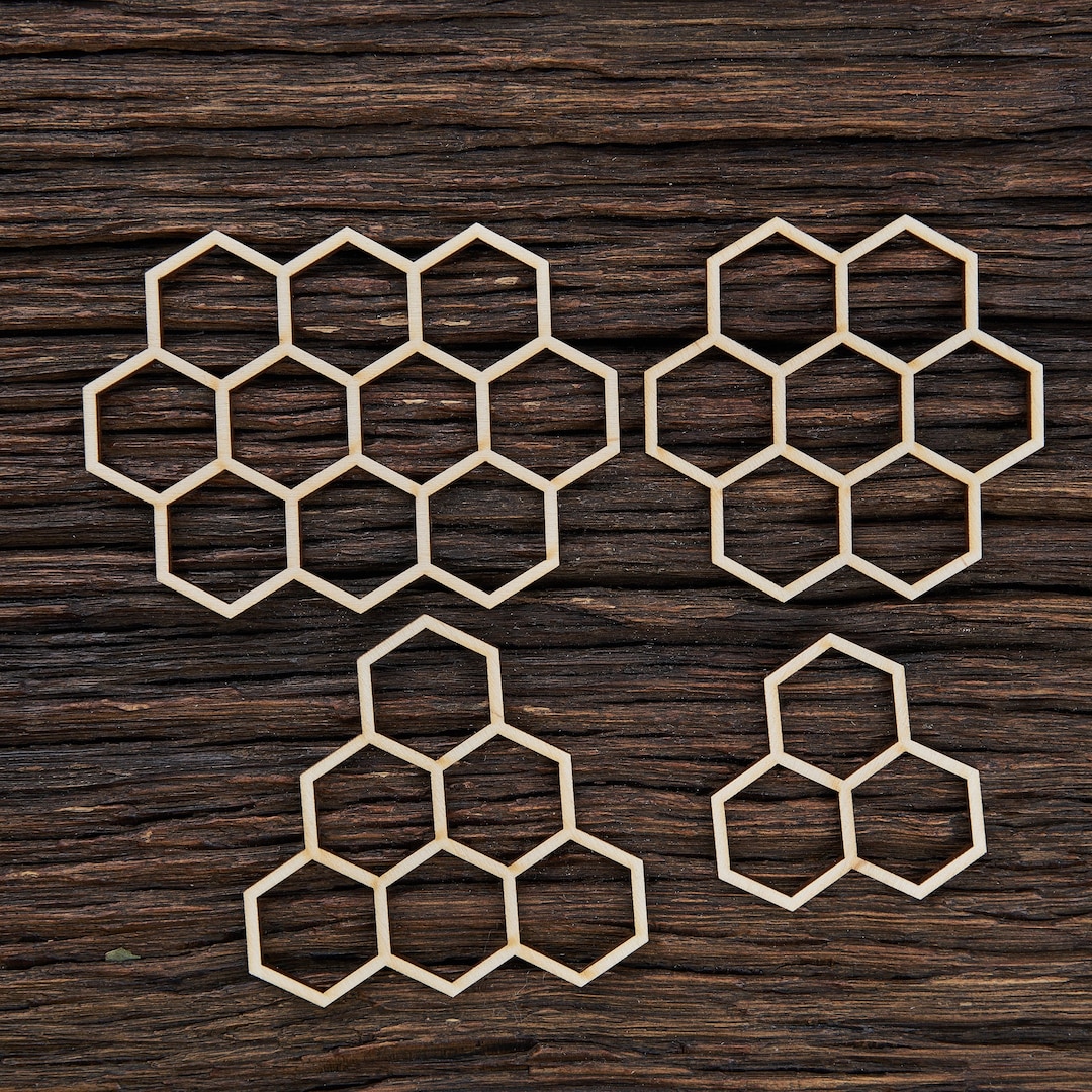 Wooden Honeycomb Decoration for Crafts and Decoration - Laser Cut ...