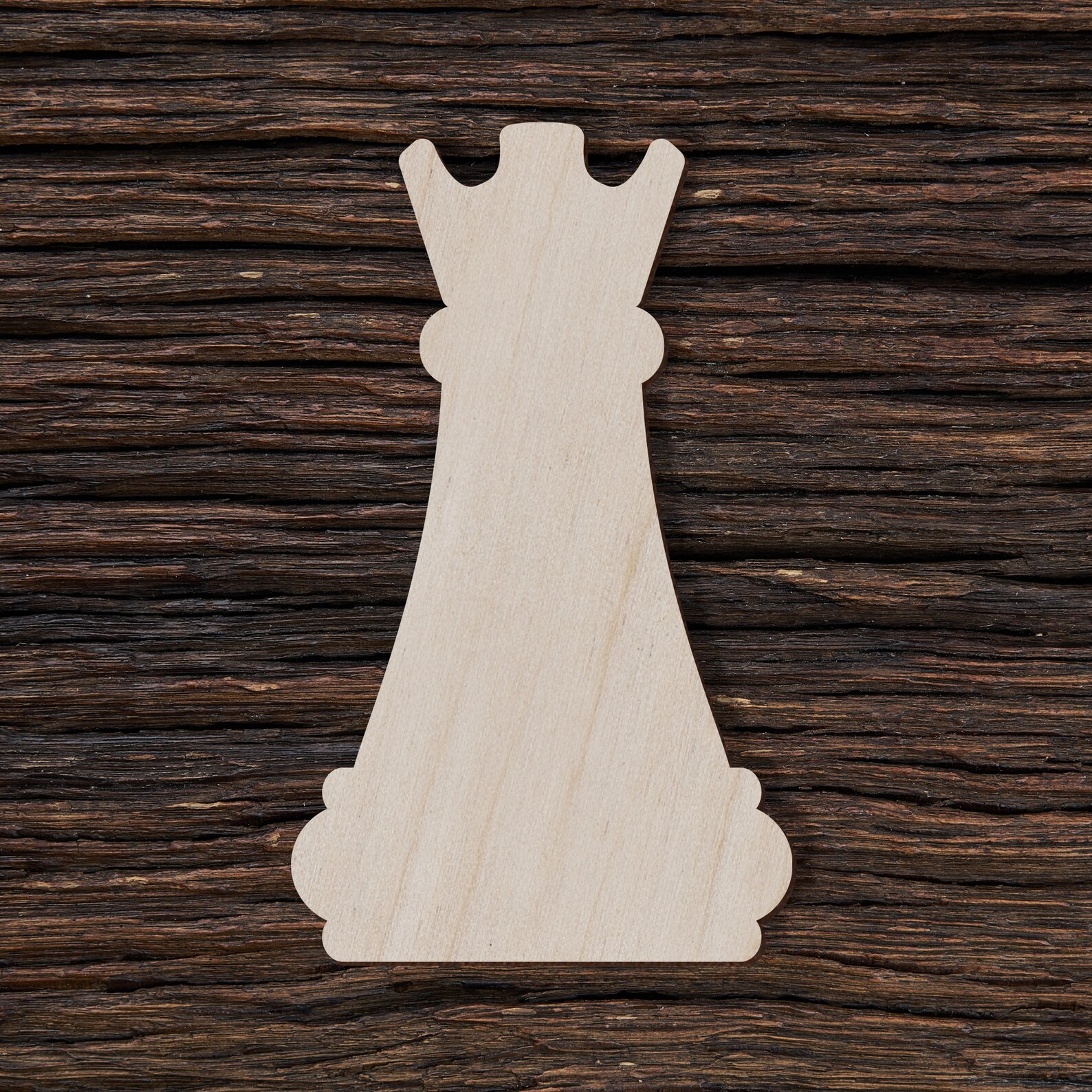 Wooden Chess Piece Rook for Crafts and Decorations Diy Chess | Etsy