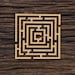 Wooden Labyrinth for Crafts - Laser Cut - Labyrinth Shape - Labyrinth ...
