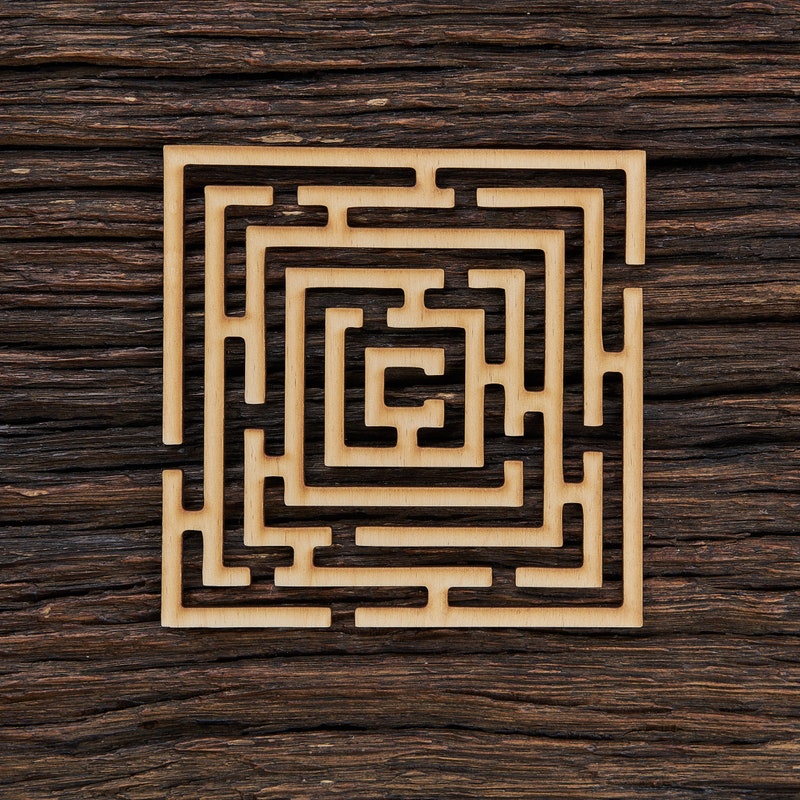 Labyrinth Stamp - Etsy