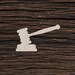 Wooden Gavel for Crafts and Decorations - Gavel Cut Out - Gavel Pendant ...