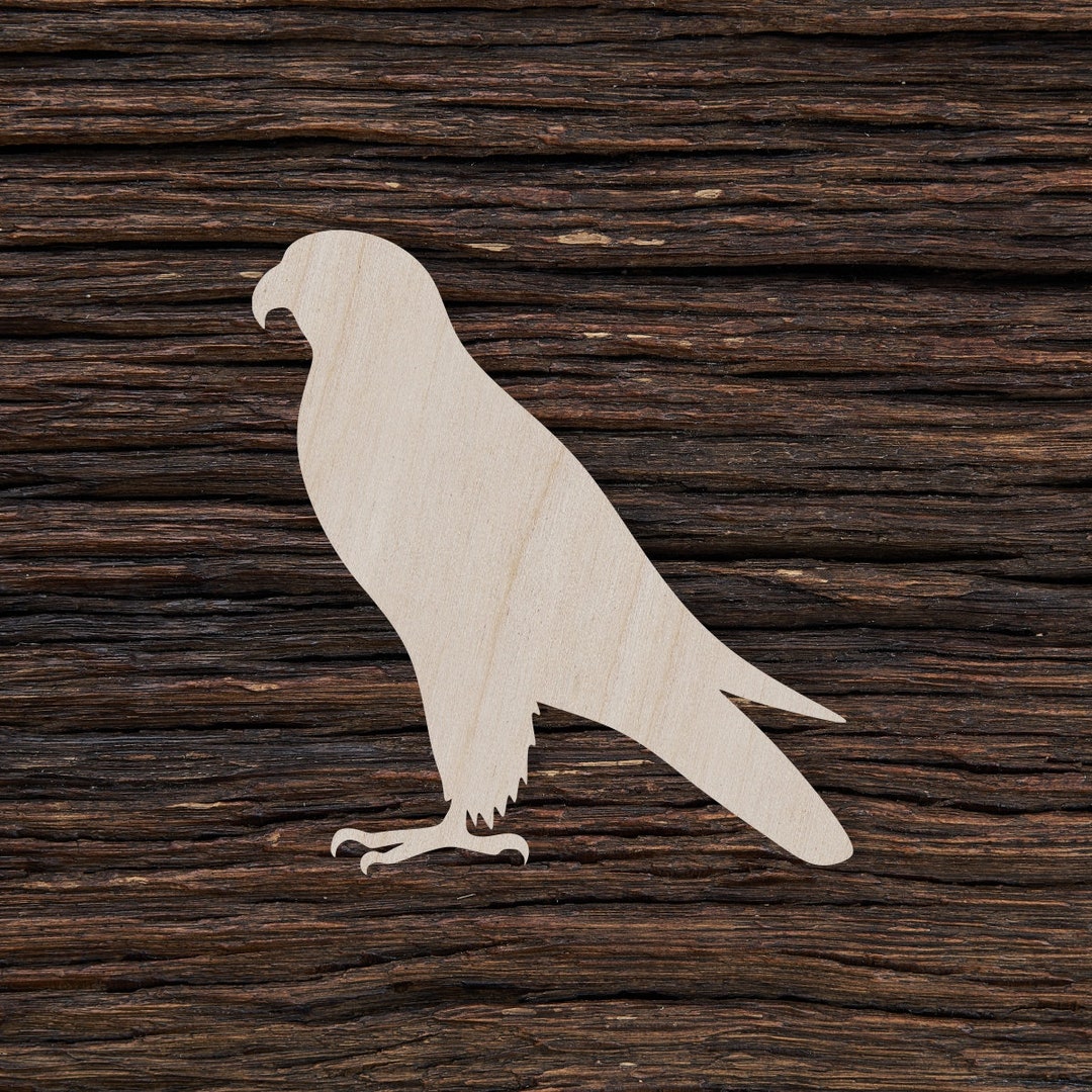 Wooden Falcon for Crafts and Decorations - Falcon Necklace - Falcon ...