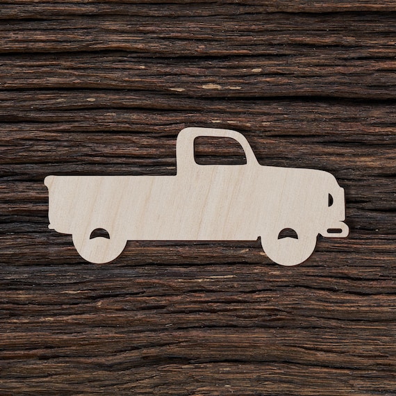 Wooden Pickup Truck Shape for Crafts and Decoration Laser - Etsy