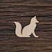Wooden Sitting Fox Shape for Crafts and Decoration - Laser Cut - Foxes ...