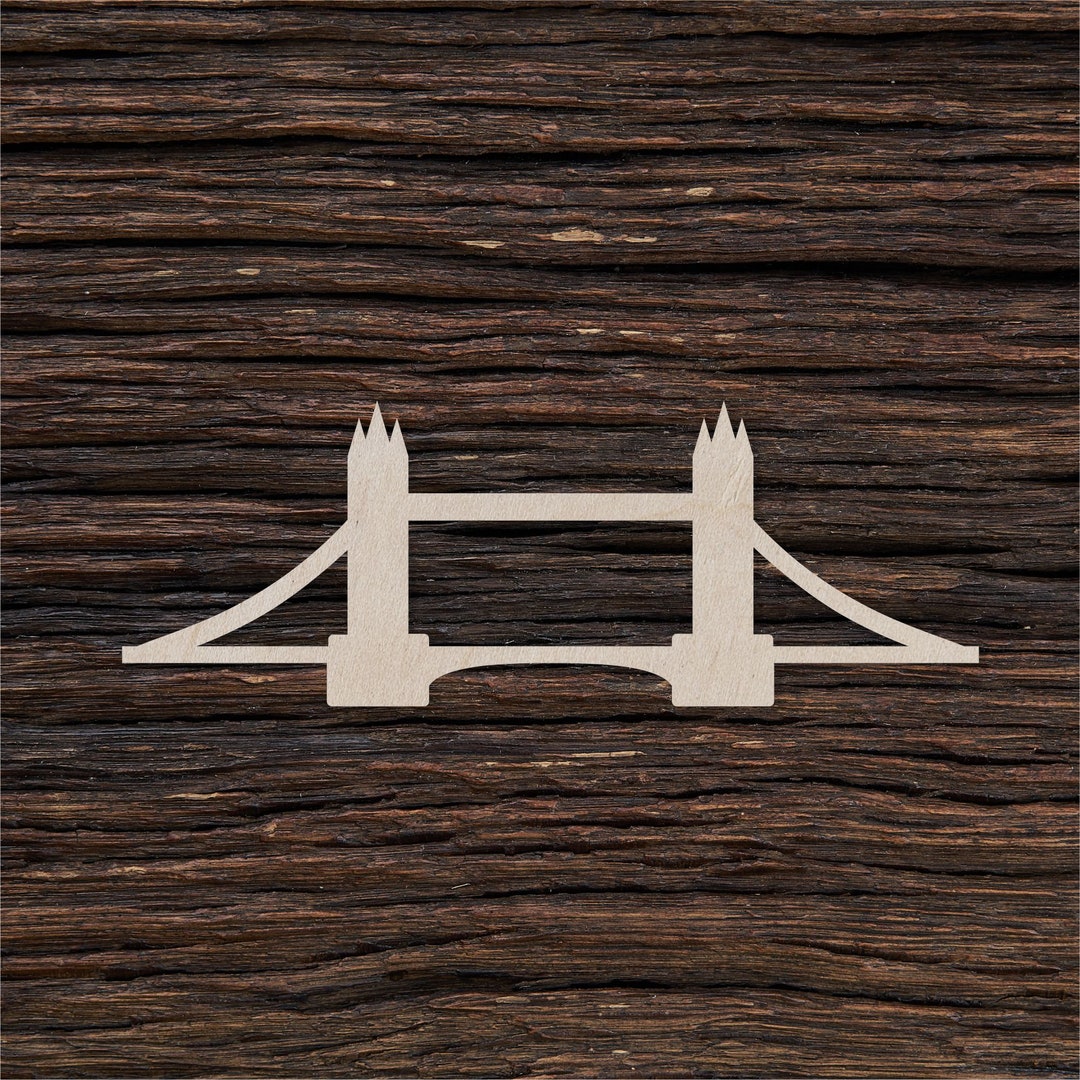 Wooden London Bridge Shape for Crafts and Decoration - Laser Cut ...