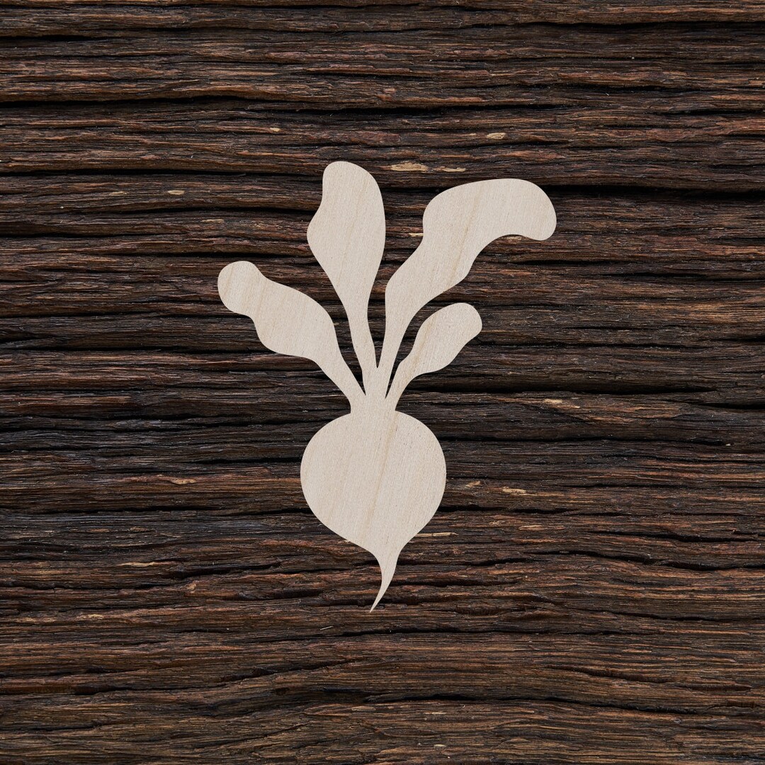 Wooden Radish for Crafts and Decorations - Radish Necklace - Radish ...