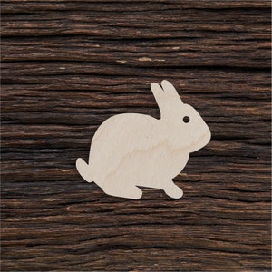 Wooden Rabbit Shape Bunny for Crafts and Decoration - Laser Cut ...