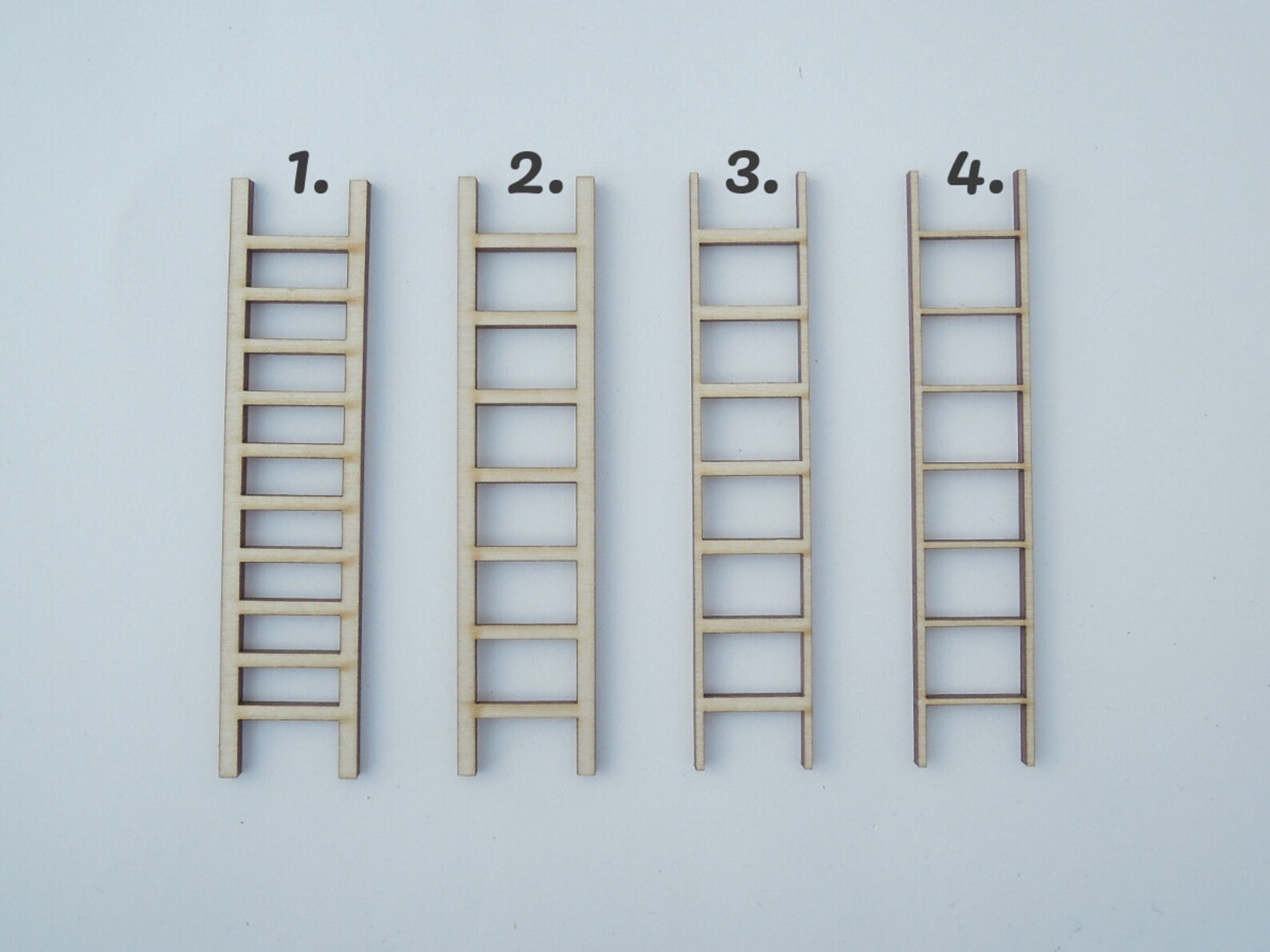 Wooden Miniatiure Ladder for Crafts and Decoration Laser Cut - Etsy
