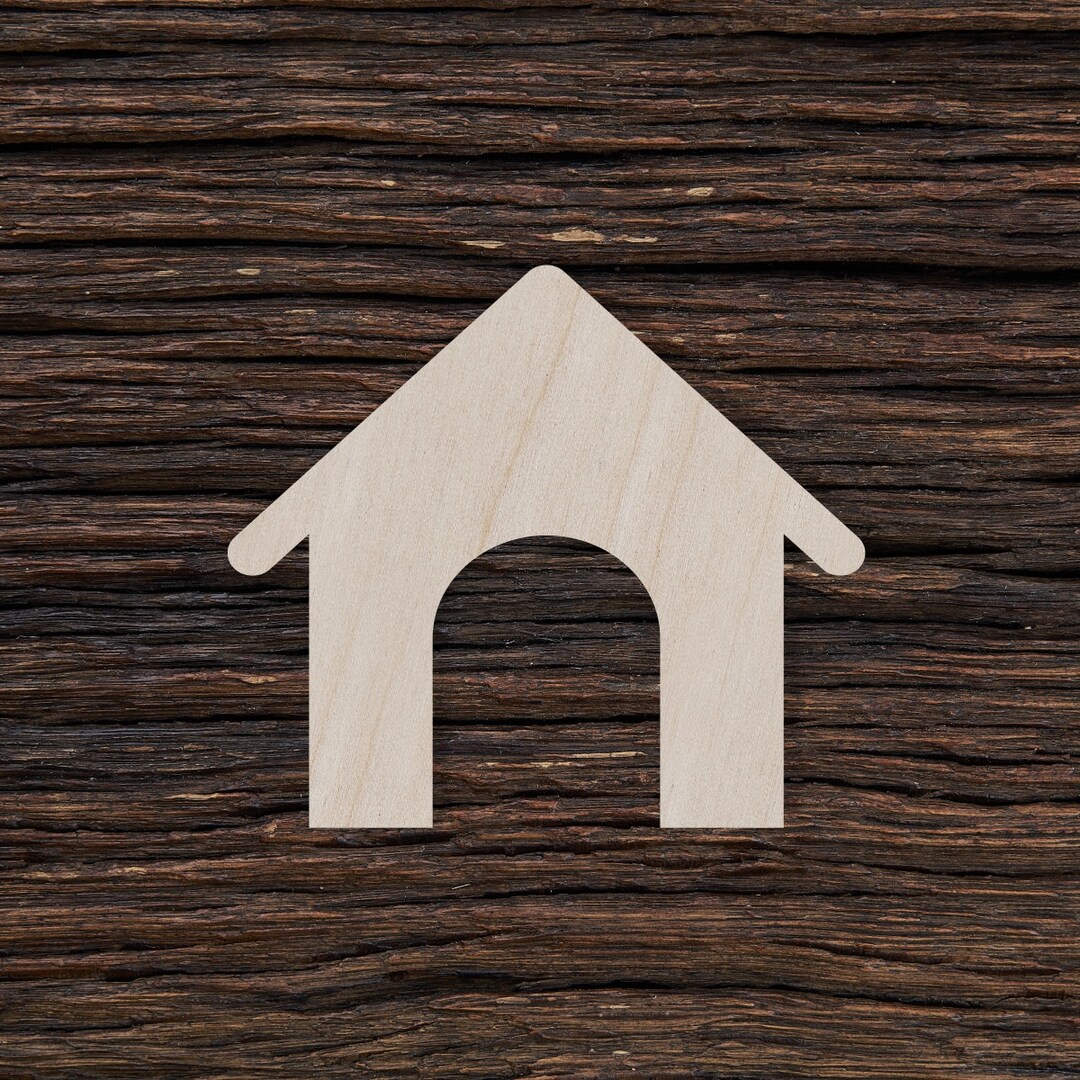 Wooden Dog House for Crafts and Decorations - Dog House Shape - Dog ...