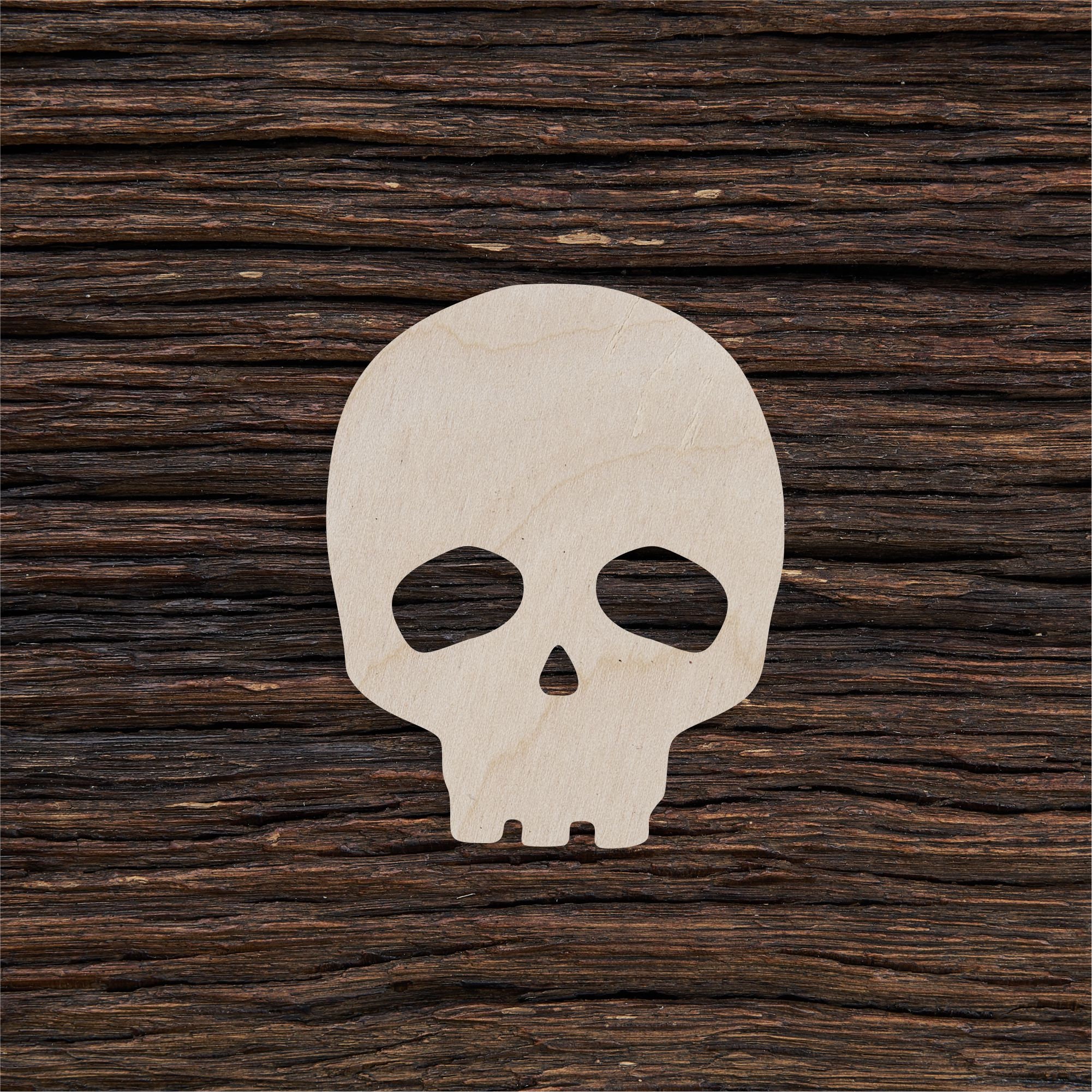 Wooden Skull Shape for Crafts and Decoration Laser Cut - Etsy Sweden