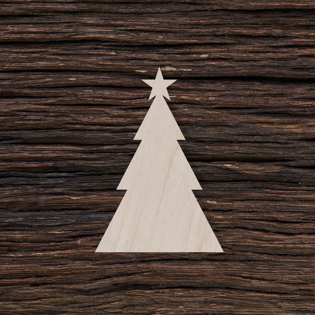 Wooden Triangle Christmas Tree for Crafts and Decorations - Christmas ...