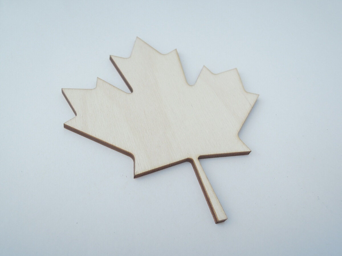 Wooden Canadian Maple Leaf Shape for Crafts and Decoration | Etsy