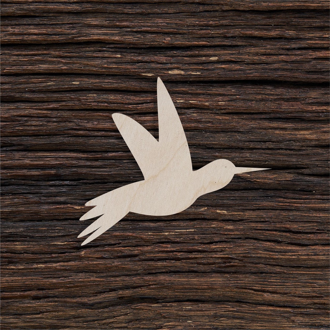 Wooden Hummingbird Shape for Crafts and Decoration - Laser Cut ...