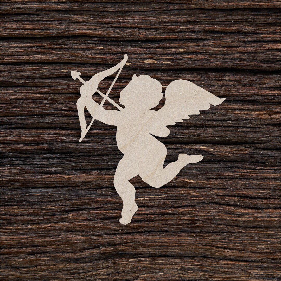 Wooden Cupid Shape for Crafts and Decoration - Laser Cut - Cupid Charm ...