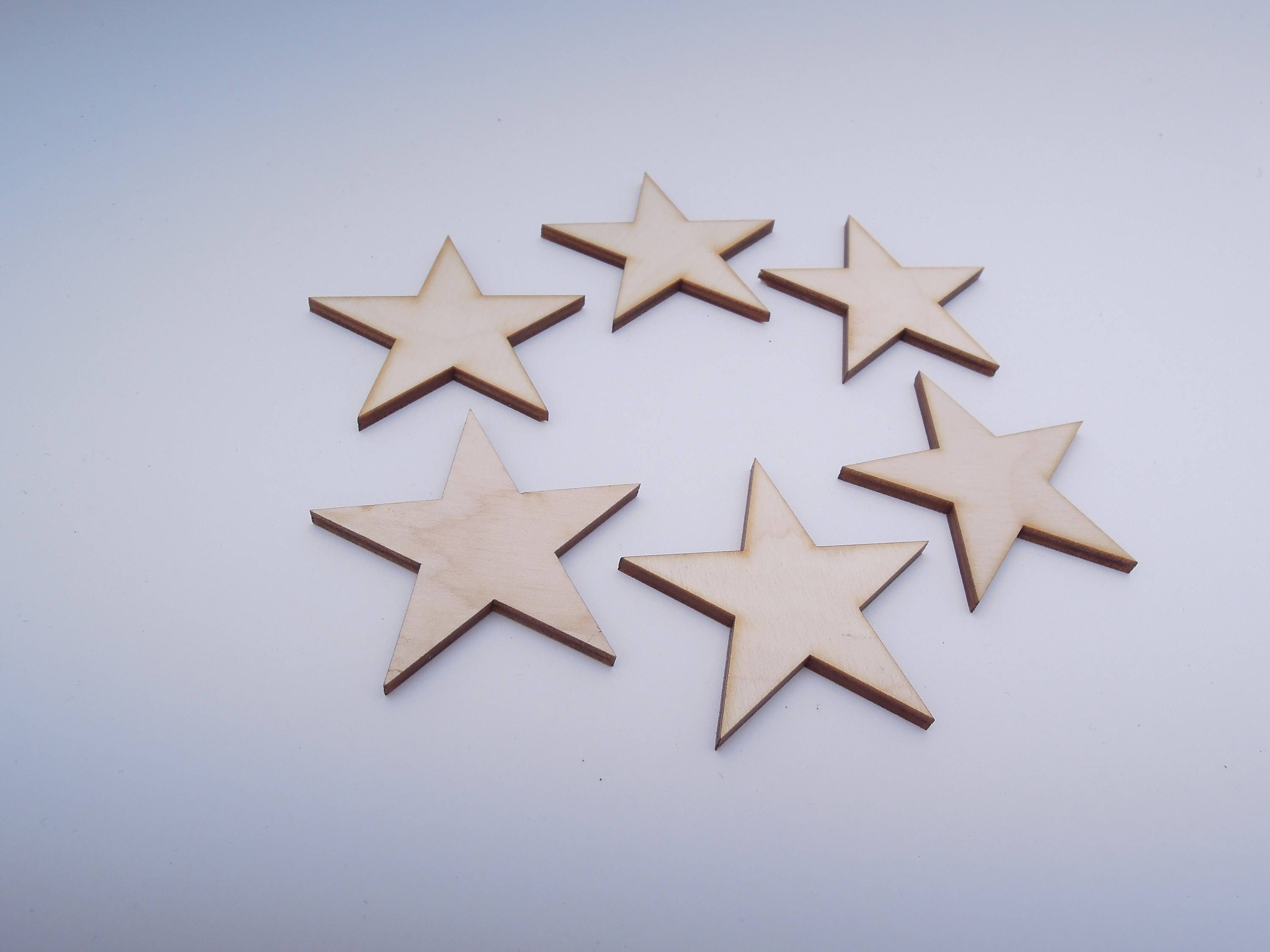Wooden Stars for Crafts Laser Cut Craft Project Wooden - Etsy