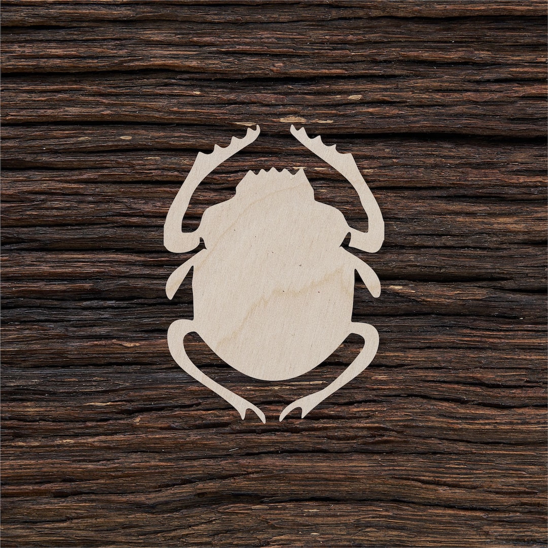Wooden Scarab Shape for Crafts and Decoration - Laser Cut - Egyptian ...