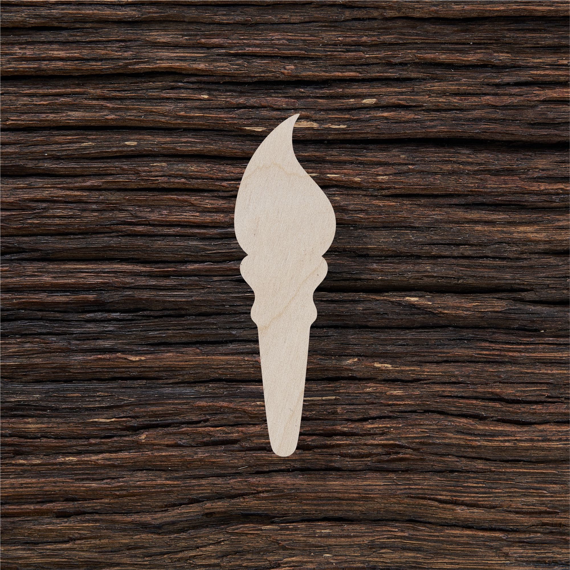 Wooden Torch for Crafts and Decorations - Torch Earrings - Torch Charm ...