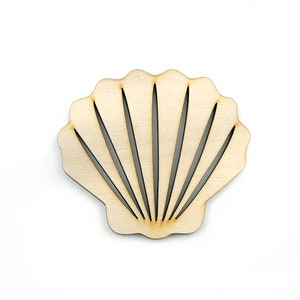 Wooden Shell Shape for Crafts and Decoration - Laser Cut - Clam Shell ...
