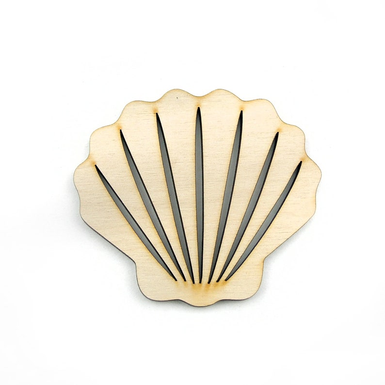 Wooden Shell Shape for Crafts and Decoration Laser Cut - Etsy