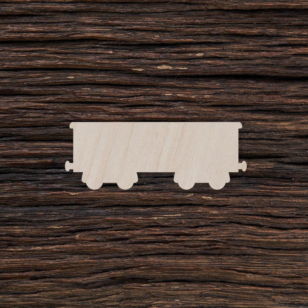 Wooden Boxcar for Crafts and Decorations - Boxcar Necklace - Boxcar ...