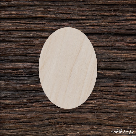 Wooden Oval Shape for Crafts and Decoration Laser Cut Oval | Etsy