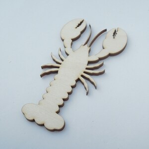 Wooden Crayfish Shape for Crafts and Decoration - Laser Cut - Wooden ...