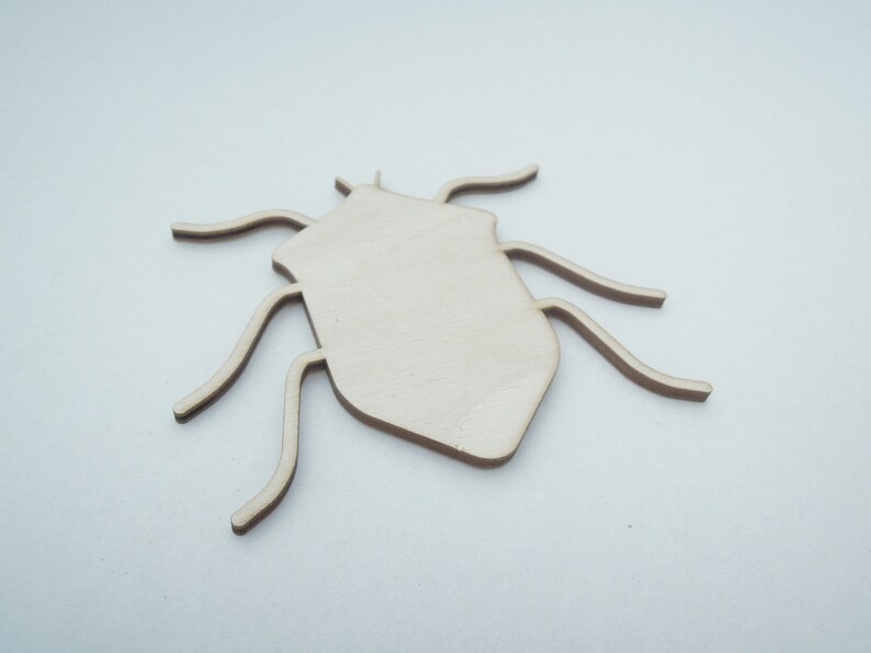 Wooden Shield Bug Shape Pentatomoidea for Crafts and - Etsy Canada