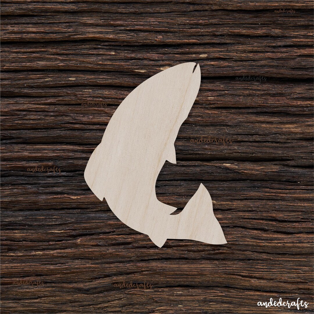 Wooden Trout for Crafts and Decorations - Wooden Blanks - Craft Blanks ...
