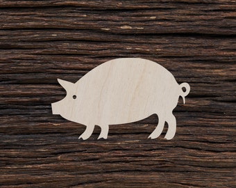 Pig Boar Laser Cut Out Unfinished Wood Shape Craft Supply - Etsy