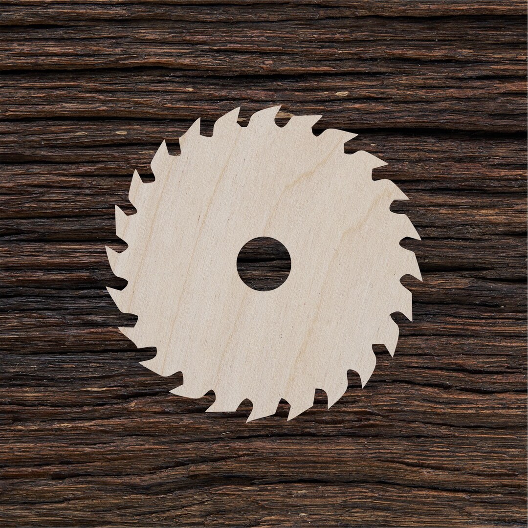 Wooden Circular Saw for Crafts and Decorations - Blank Saw Shape - Saw ...