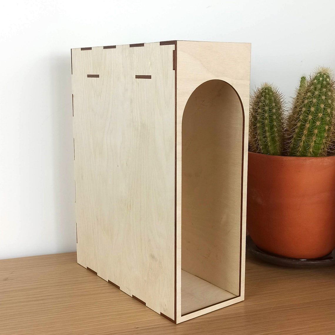 Tall Wooden Book Nook With Secret Drawer for Crafts - US LETTER Size ...