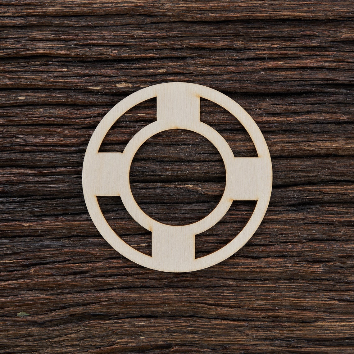 Wooden Lifebuoy Shape for Crafts and Decoration - Laser Cut - Ring Buoy ...