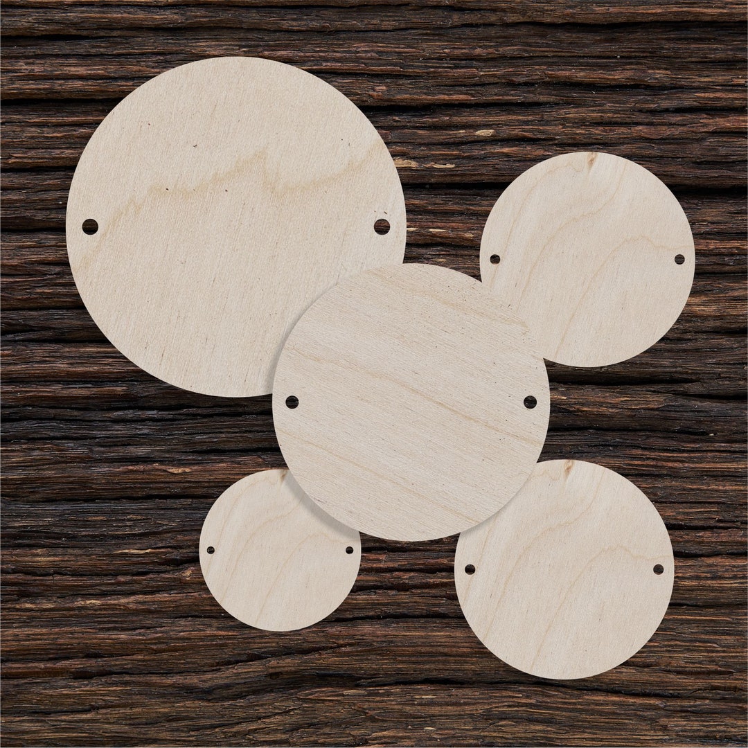Wooden Circle Discs Shape for Crafts and Decoration - Laser Cut ...
