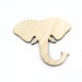 Wooden Elephant Head Shape for Crafts and Decoration - Laser Cut ...