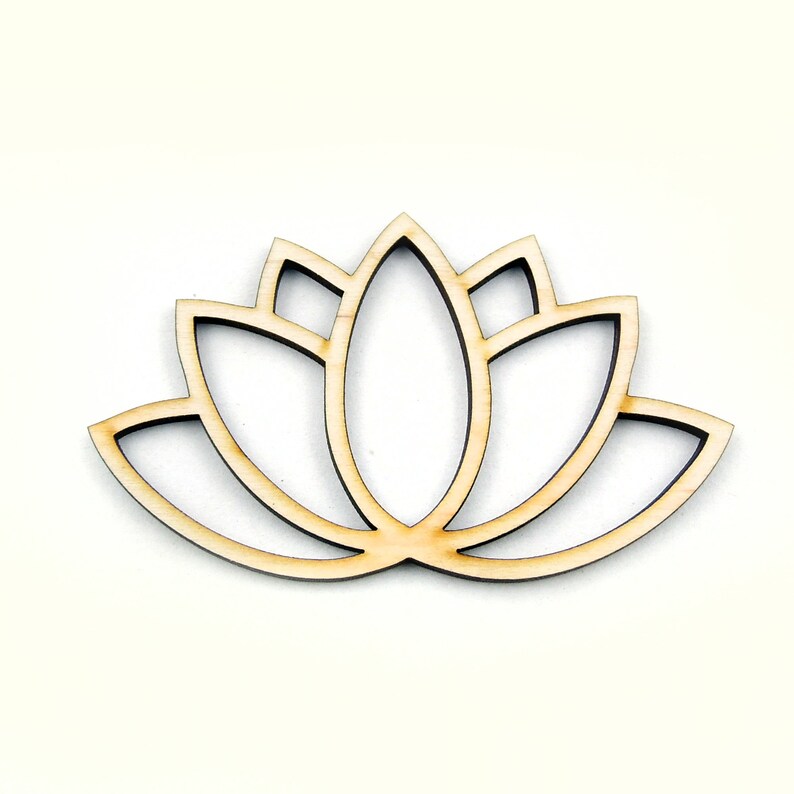 Wooden Lotus Shape for Crafts and Decoration Laser Cut - Etsy