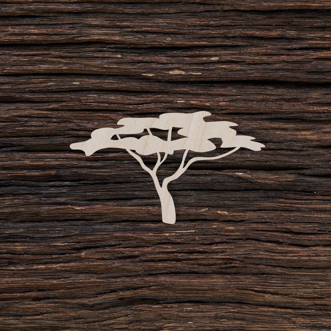 Wooden African Tree for Crafts and Decorations - African Tree Shape ...