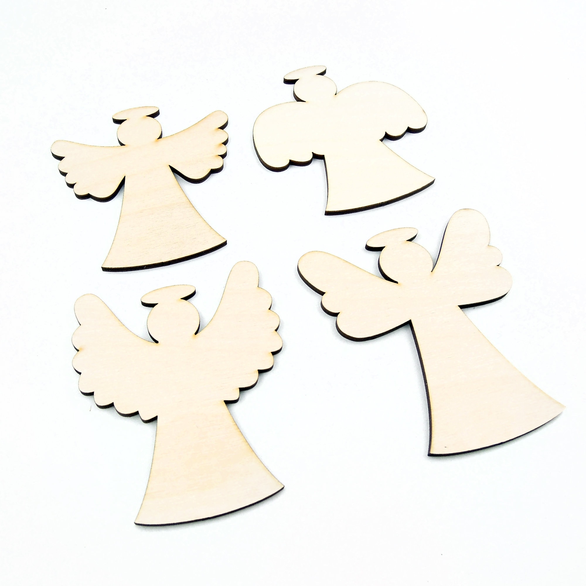 Wooden Angel Shape Shape for Crafts and Decoration Laser Cut - Etsy