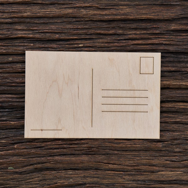 Wooden Postcards - Etsy