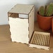 Wooden Wide Book Nook With Secret Drawer for Light Shape for Crafts and ...