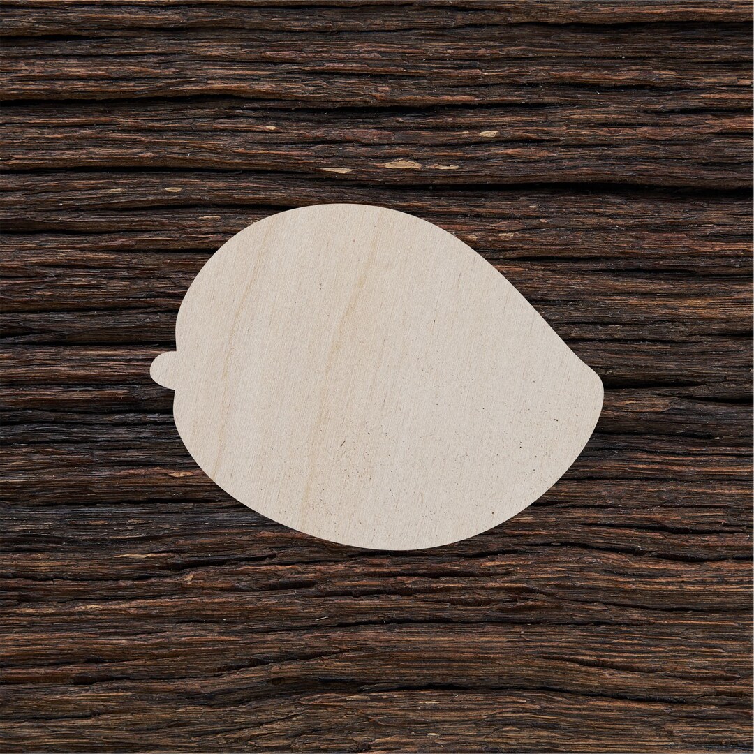 Wooden Mango Shape for Crafts and Decoration - Laser Cut - Mango Charm ...