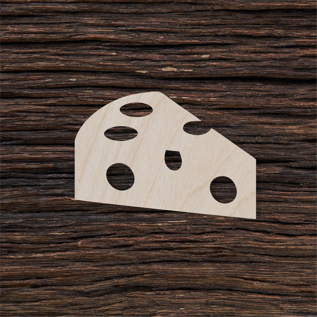Wooden Cheese Shape for Crafts and Decoration - Laser Cut - Cheese Cut ...