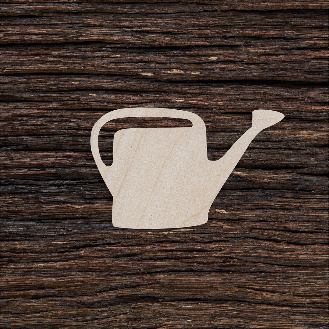 Wooden Watering Can Shape for Crafts and Decoration - Laser Cut ...